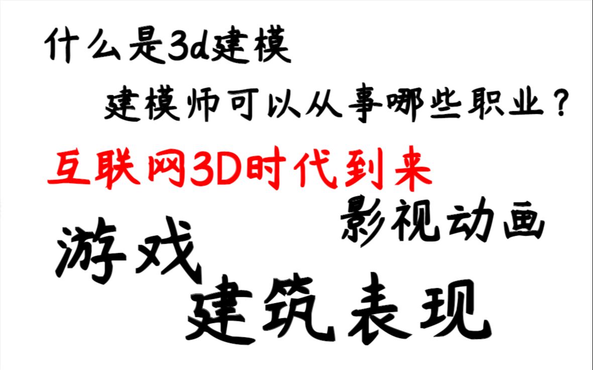 什么是3d建模,3D建模师可以从事哪些职业?建模师工资有多高?