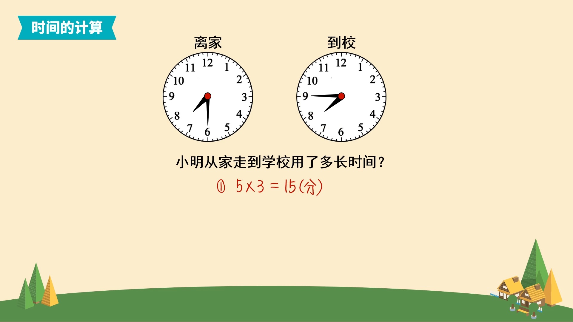 小学数学-3年级上-上册-知识点03-时间的计算