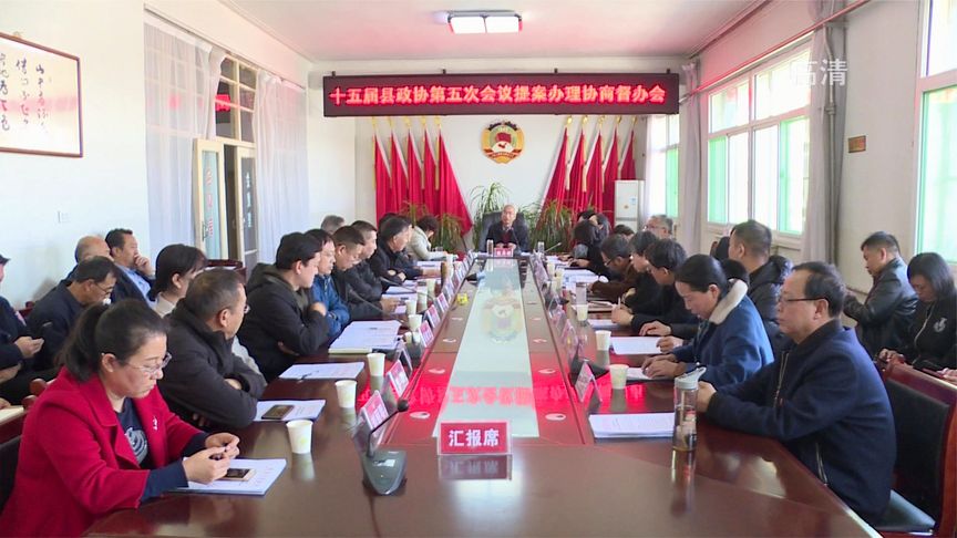 十五届县政协第五次会议提案办理协商督办会召开