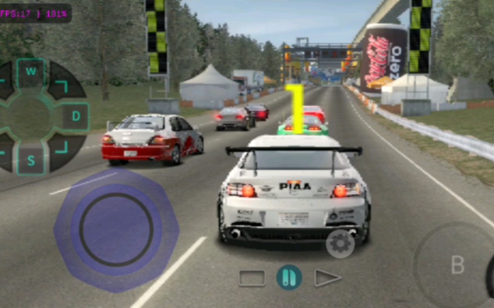 海豚模拟器Wii 运行 极品飞车11,录屏卡!