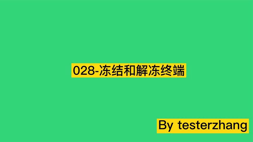 Linux技巧:终端操作的时候不小心按到了键盘组合键,无法继续输入