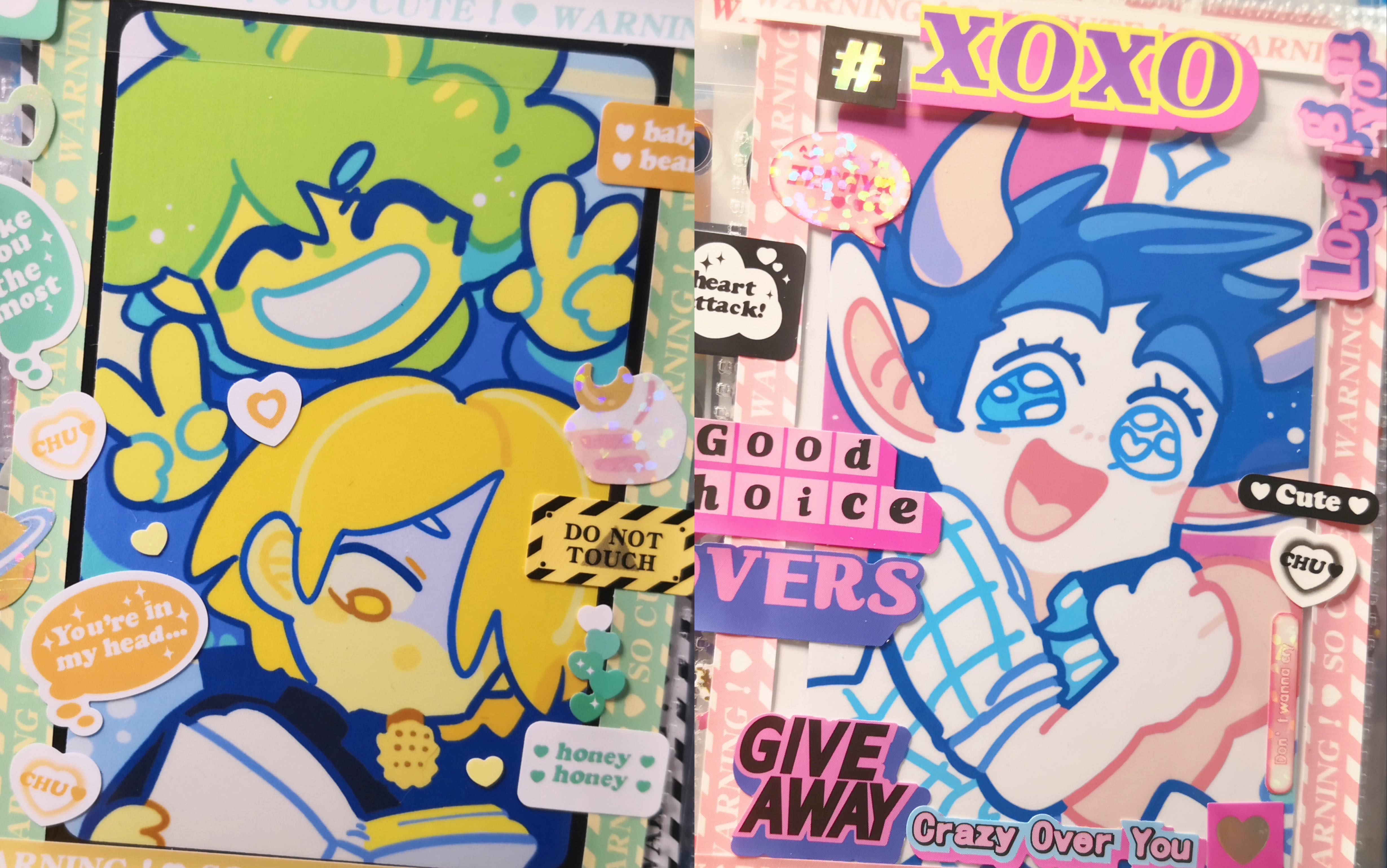 OC咕卡贴纸本翻翻看|来贴贴纸吧!