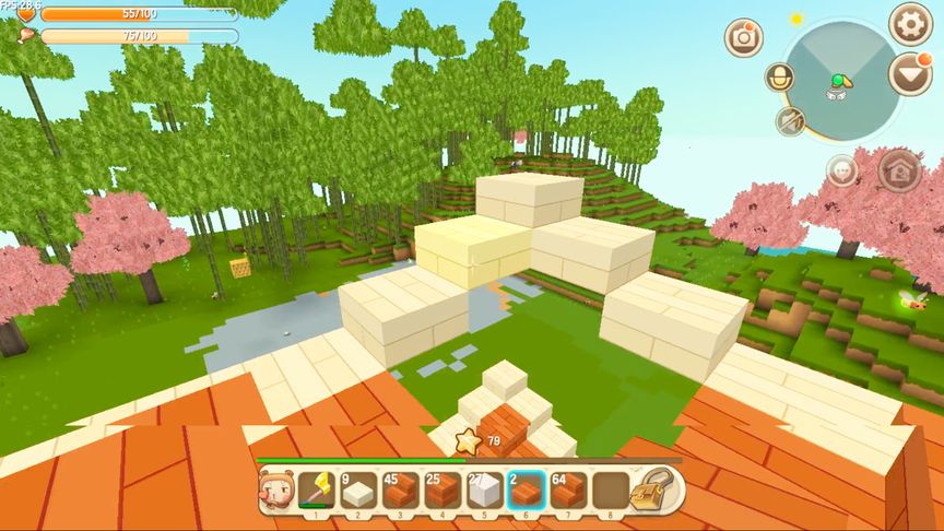 迷你世界:小伙伴的古风宫殿第四期做一个漂亮的走廊