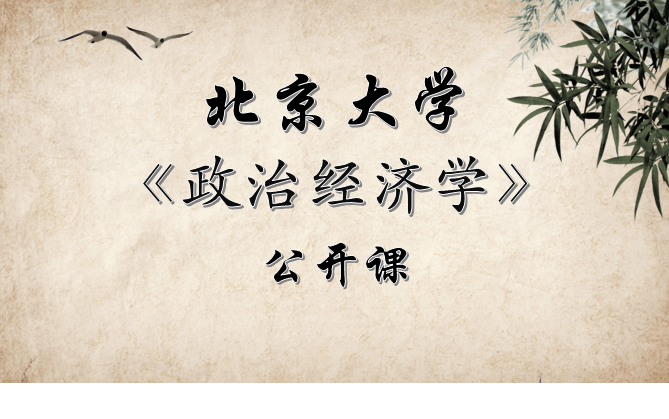 新政治经济学 北京大学 公开课