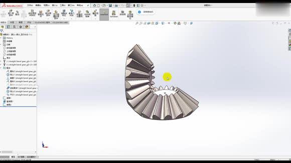 5分钟学会solidworks齿轮设计-圆锥齿轮