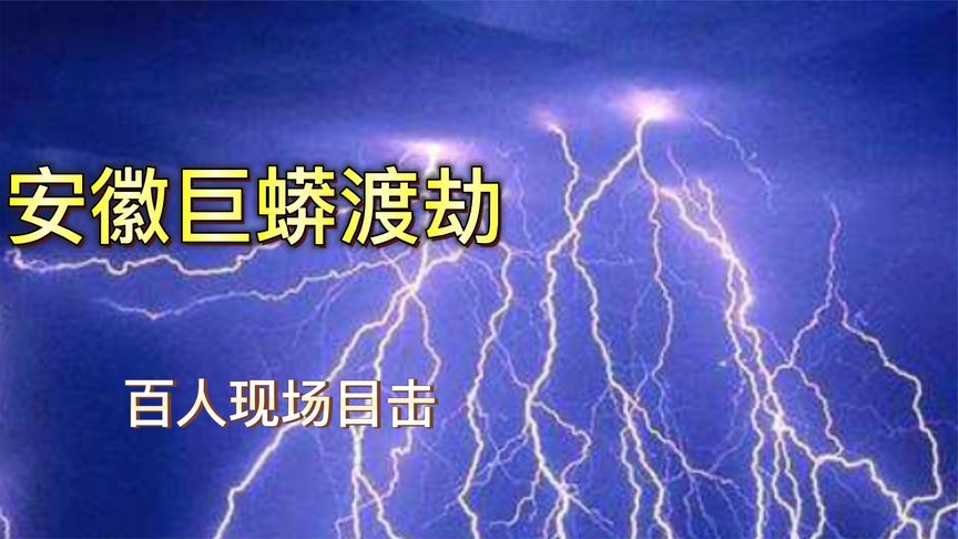 未解之谜之安徽巨蟒渡劫事件