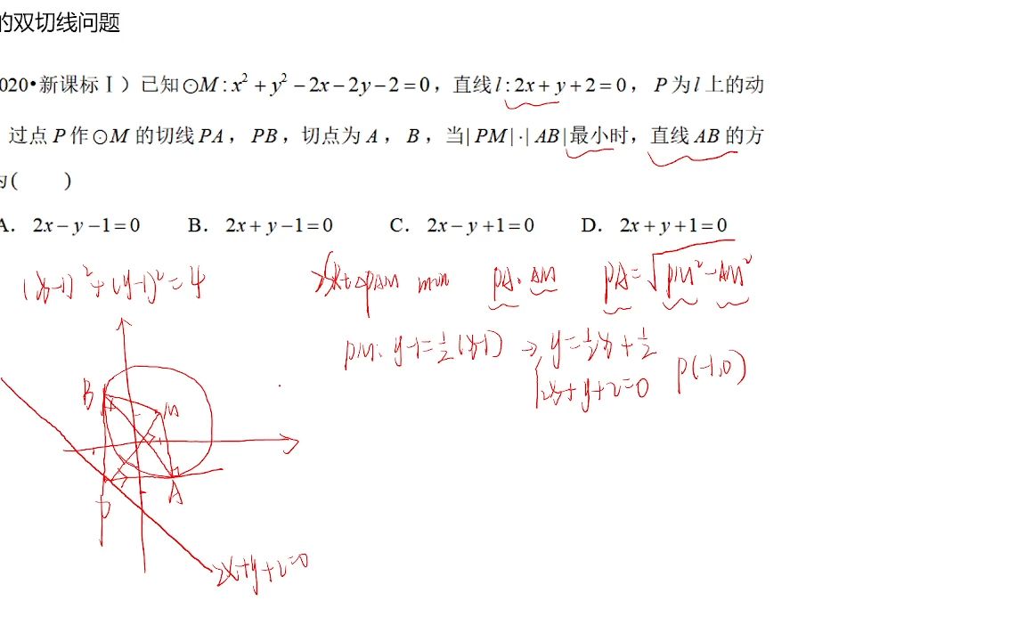 2023-10-26 解析几何几种解题方法讲解