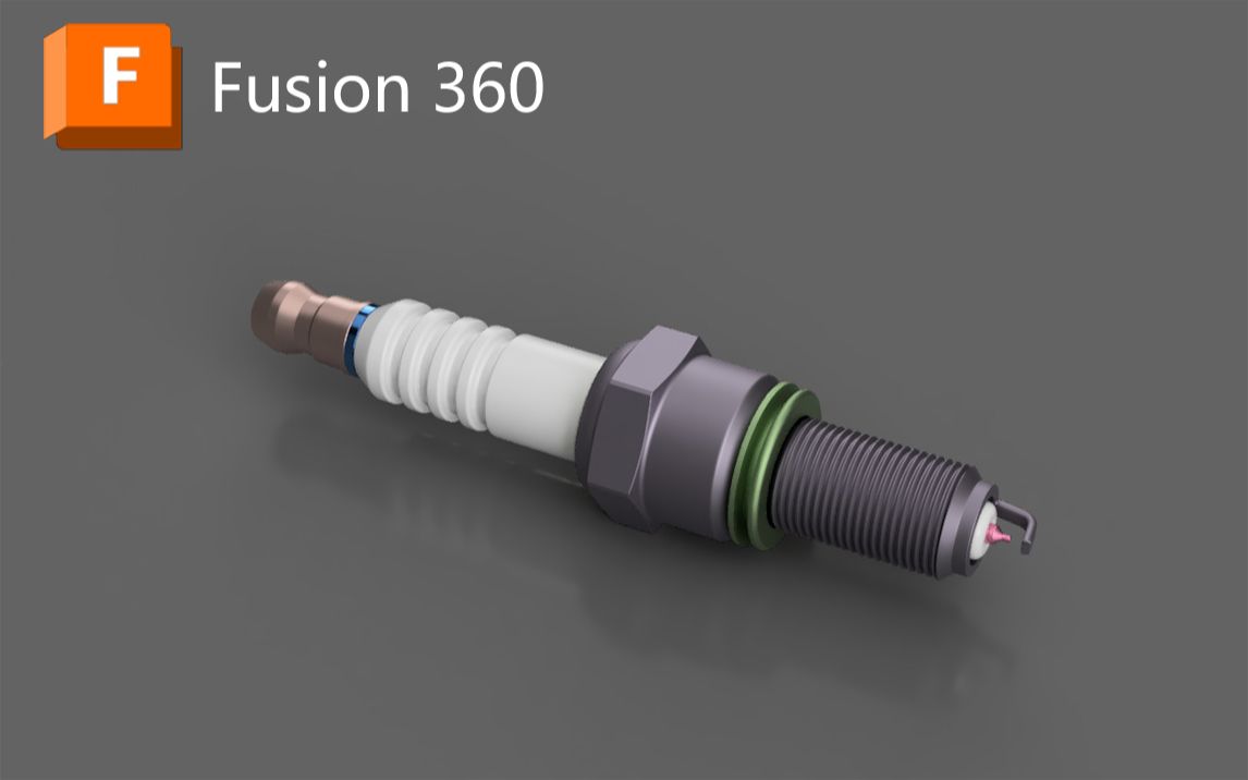 #29 铂金火花塞 建模 、分解动画【 Fusion360 教程】