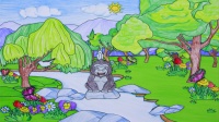 手绘定格动画:森林被烧毁小动物们无家可归 创造新的家园