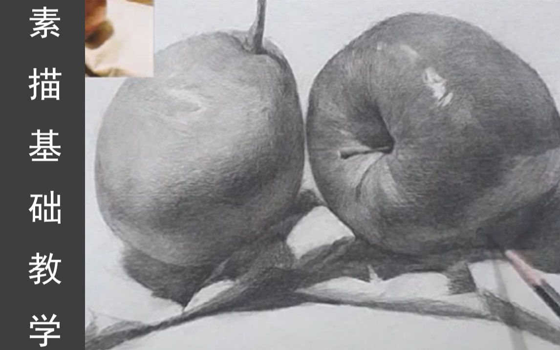 素描静物零基础入门教学视频！