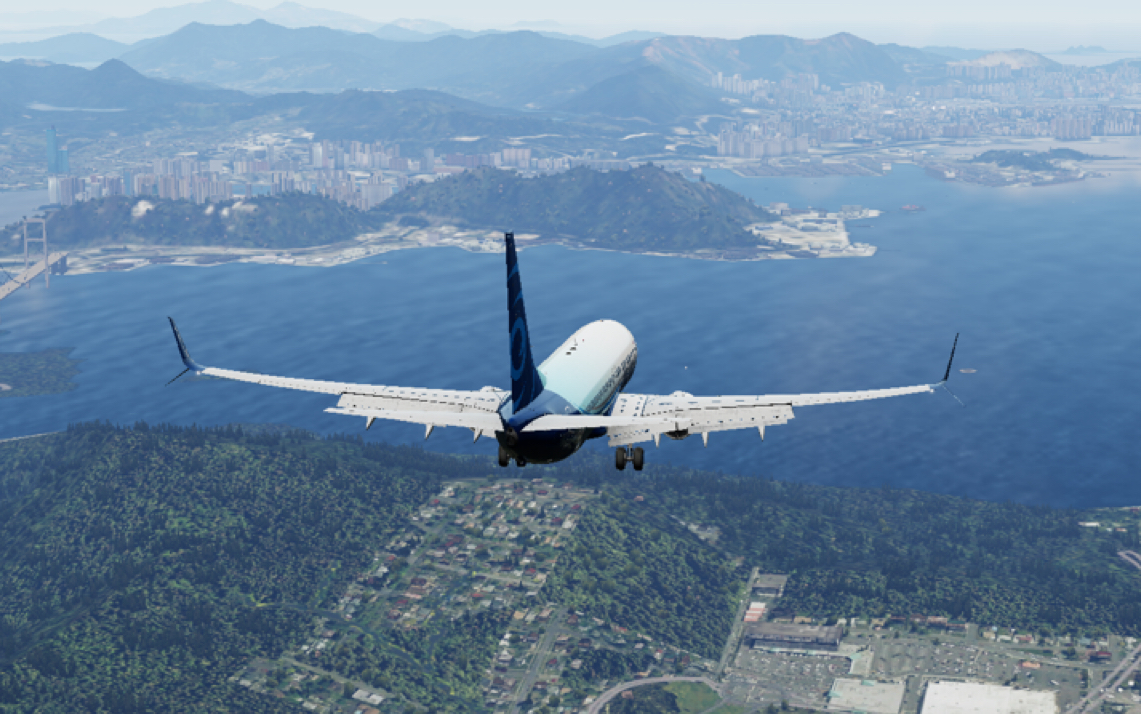 【P3Dv5】PMDG737NGXu降落香港启德机场跑道13