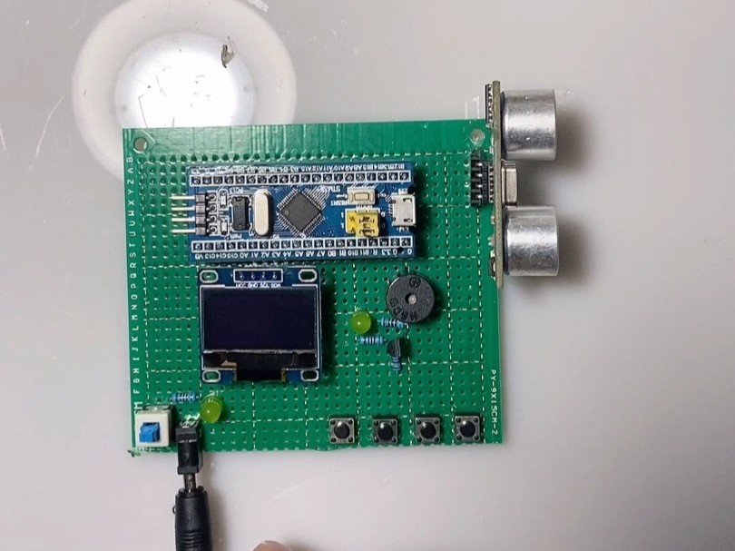 PX-27基于STM32超声波水位测量距离修改报警系统