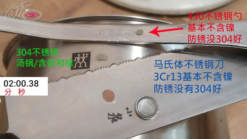 药水区分304不锈钢和202、316不锈钢，结果和磁铁判断近似