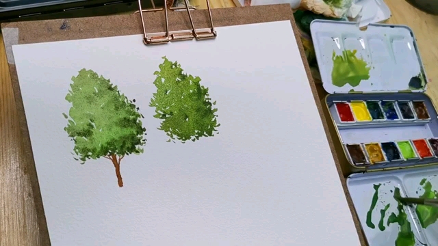 【绘画教程】小白必备画树教程