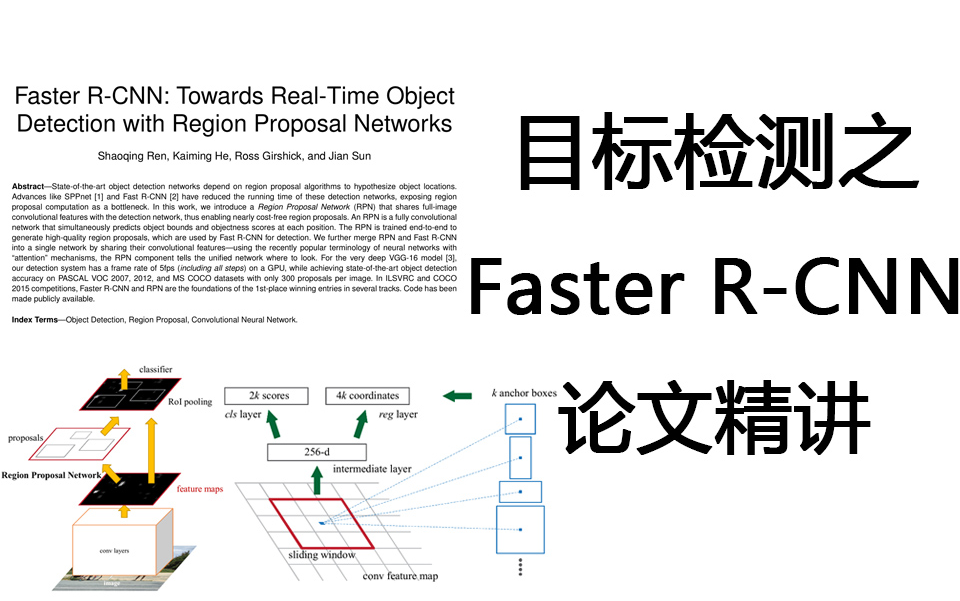 目标检测之Faster R-CNN论文精讲,Faster RCNN