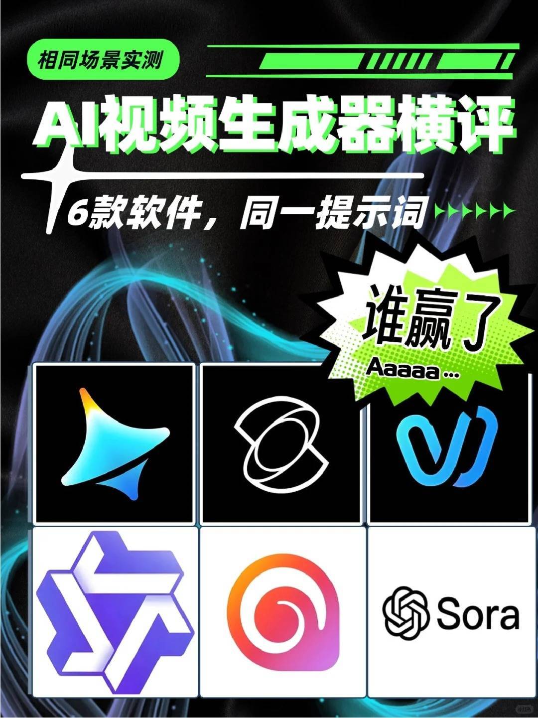 AI视频生成:6款软件,同一提示词,谁赢了