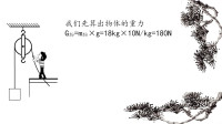 小明用定滑轮将质量为18kg的物体在4s内匀速提高2m,所用拉力为200...