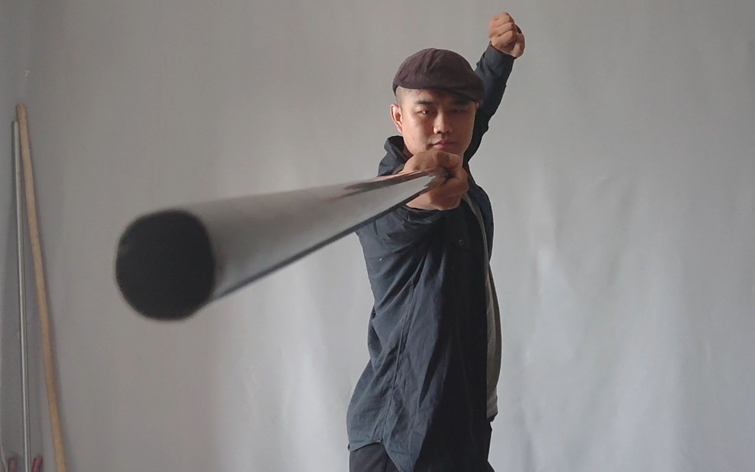 金箍棒【飞龙绕柱】教学,现场开花,六老师也想学学