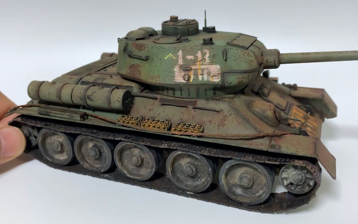 【局部精琢(坦克)——制作俄罗斯T-34/85 Model 1945(RFM 1/35 比例...