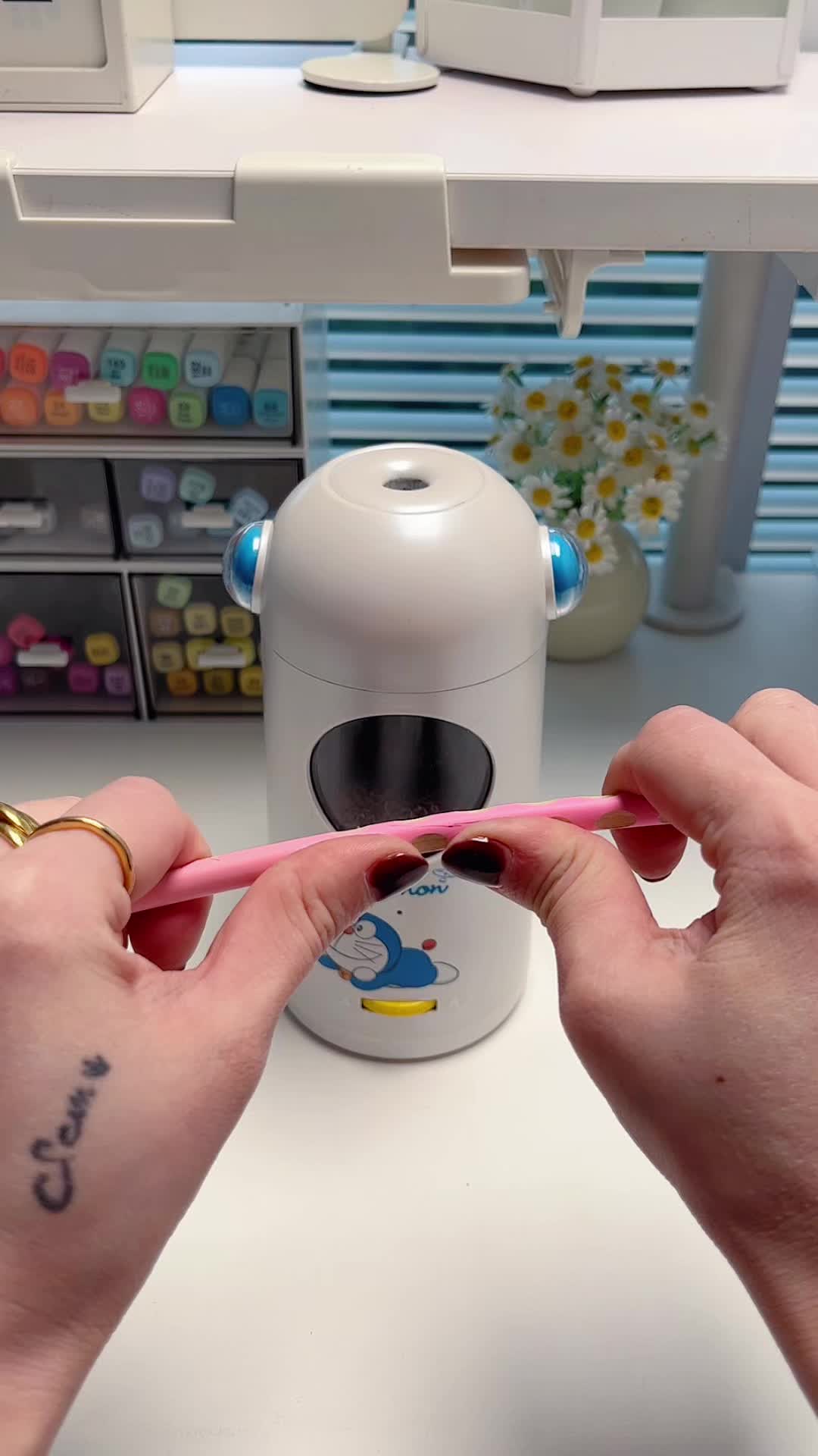 天文#全自动削笔机,任何粗细铅笔都可以削,呵护铅芯不会断芯,削笔丝...