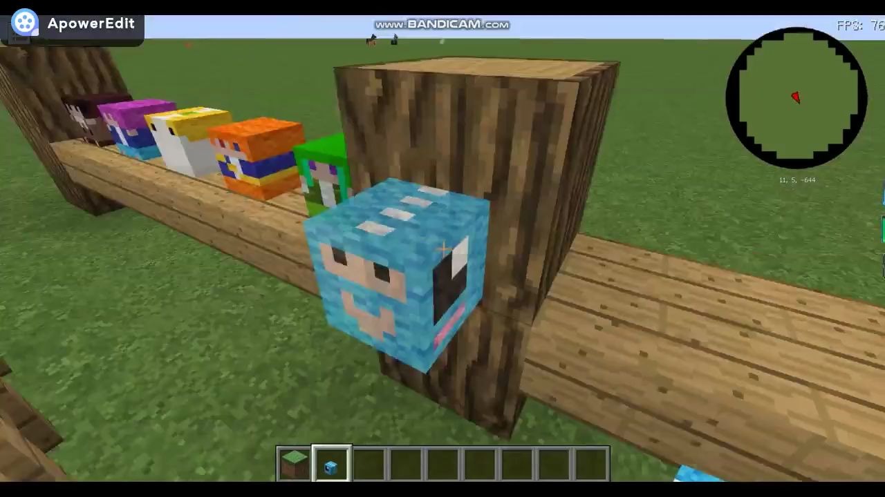 《吃货小牛》我的世界 雕刻工艺4 建造迷你蓝色小恐龙