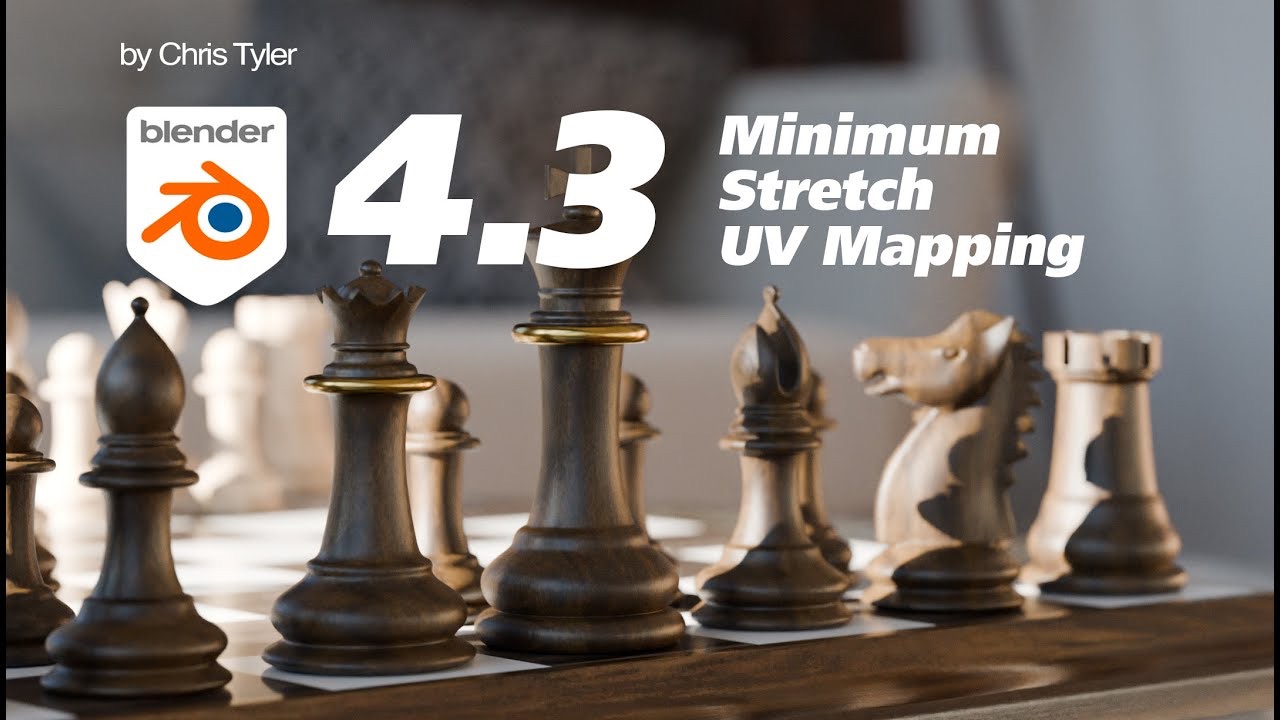 Blender 4.3 中的新功能!最小拉伸 UV 展开