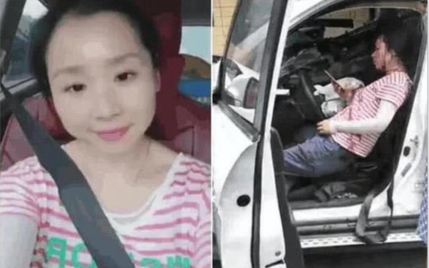 女司机高速掉头逆行,造成车祸不断