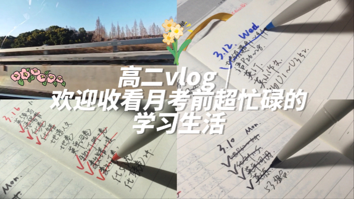 高二VLOG|欢迎收看月考前超忙碌的学习生活