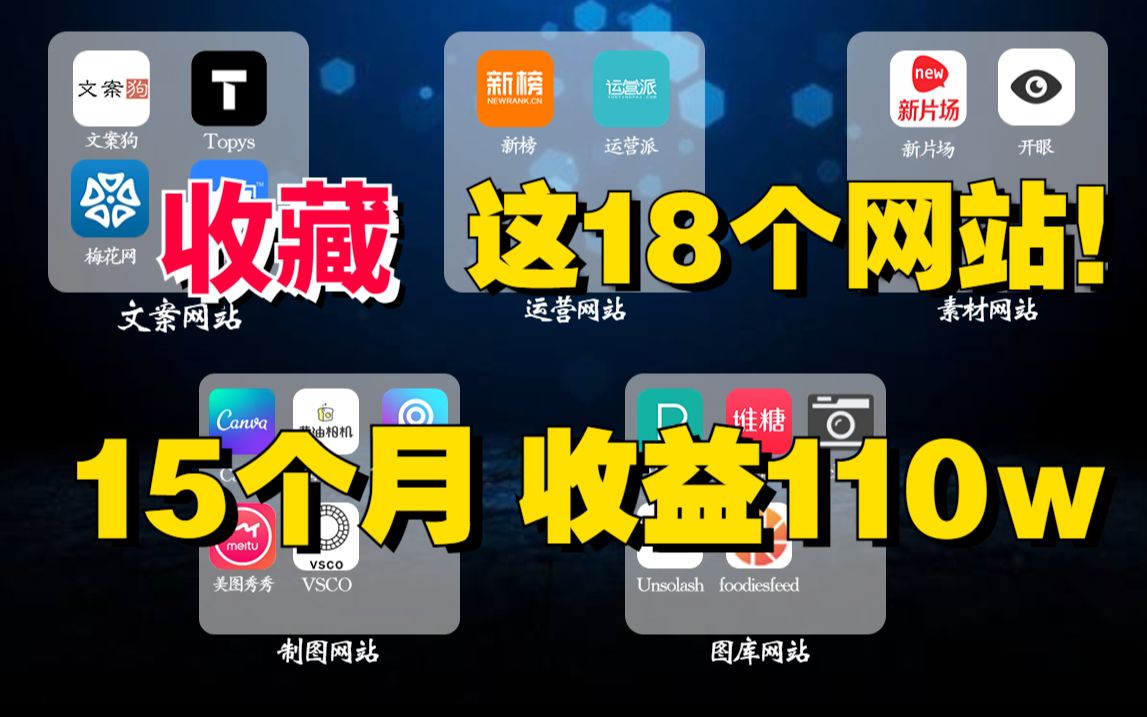 上班摸鱼,下班赚钱!收藏这18个工具网站,妈妈再也不用担心我失业了!