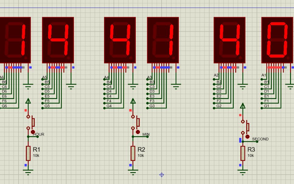 电子时钟 直接调节时分秒 简单粗暴
