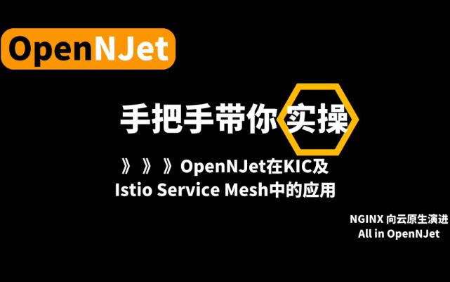 OpenNJet KIC 及 Istio Service Mesh中的应用(上)