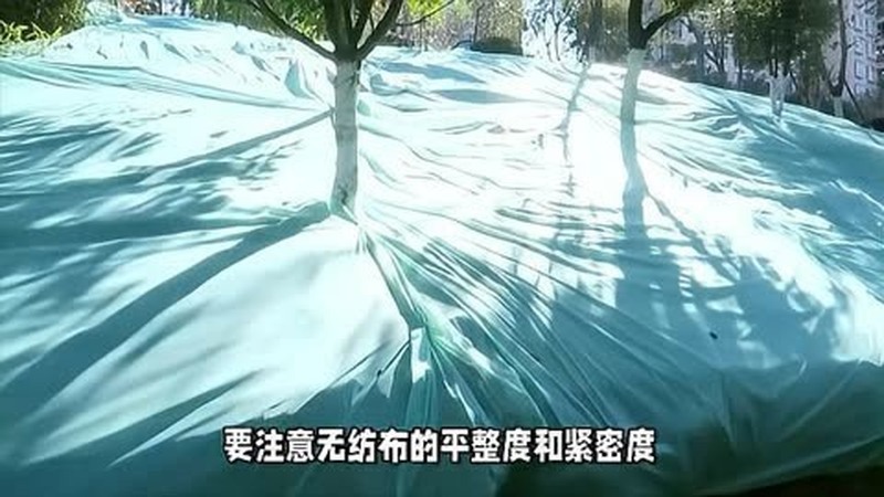永胜园林绿化无纺布,无纺布铺设需平整紧密,避免褶皱重叠