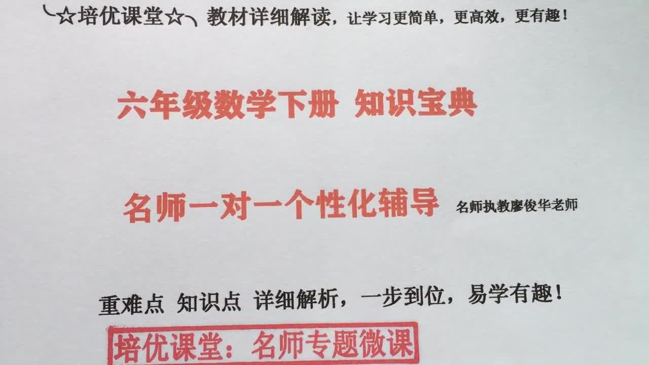 六年级数学下册 91 统计与概率 完结篇 P102