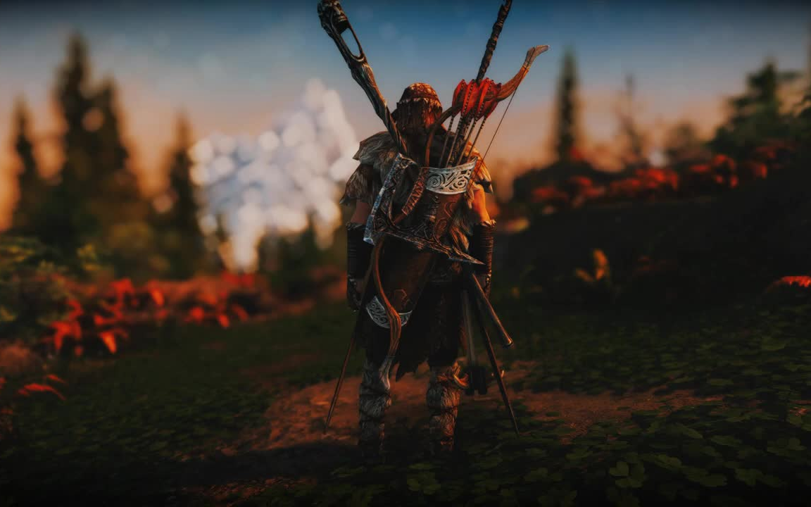 上古卷轴5武器也有物理了 CBPC Equipment Preview - Skyrim SE