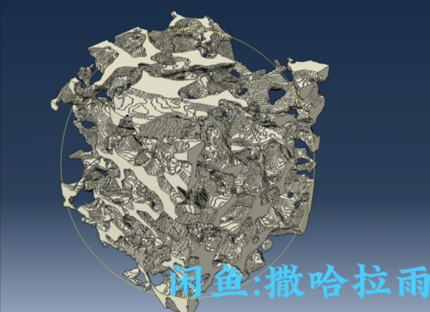 Abaqus数字岩心、多孔介质、CT扫描导入三维建模、图像建模、油气...
