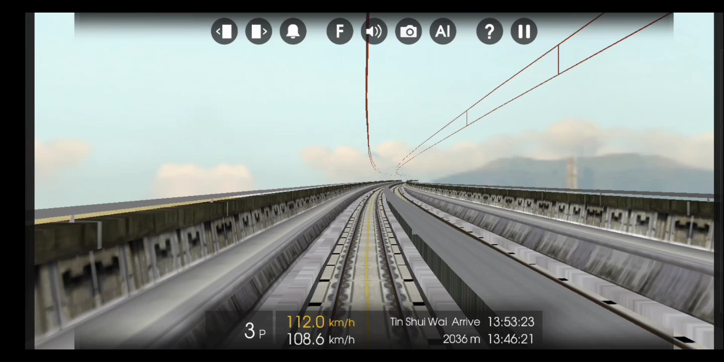 hmmsim2香港地铁合集 #2港铁西铁线屯门～荃湾西5倍速前面展望(1/2)