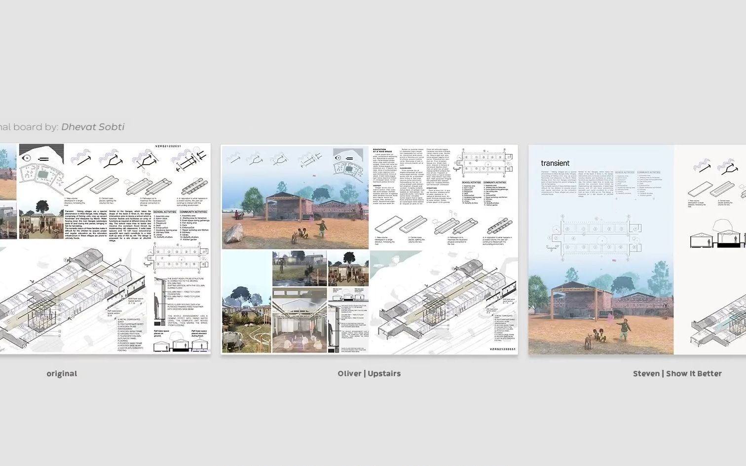 中英双语|两大神重新设计竞赛展板,不同思路,都好看