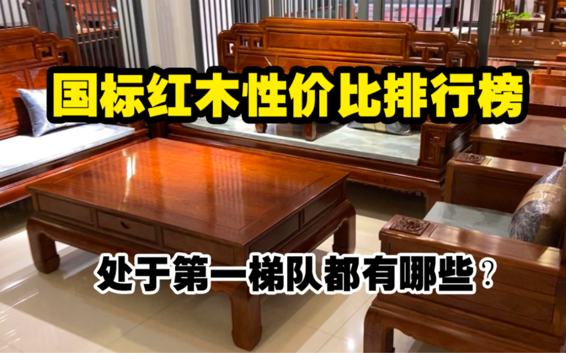 国标红木价格排行榜,处于第一梯队的红木有哪些?排名不分先后