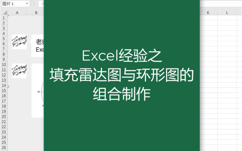 excel雷达环形图的制作…