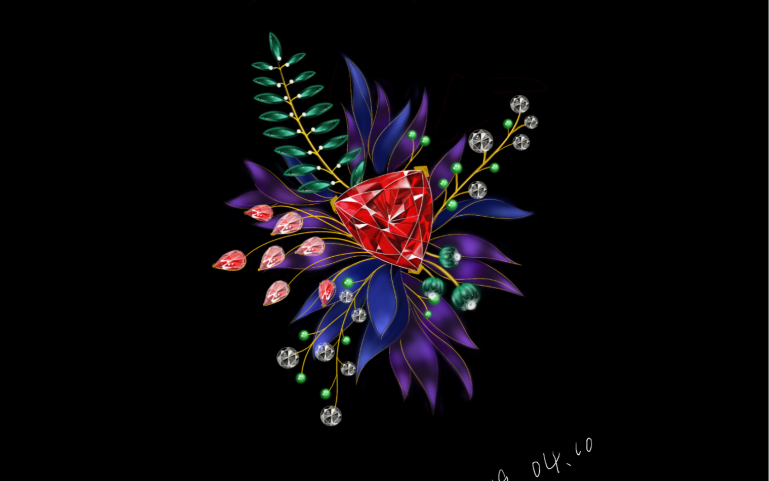 Ipad pro 珠宝手绘#procreat软件轻松掌握珠宝手绘,教程见下次分享。