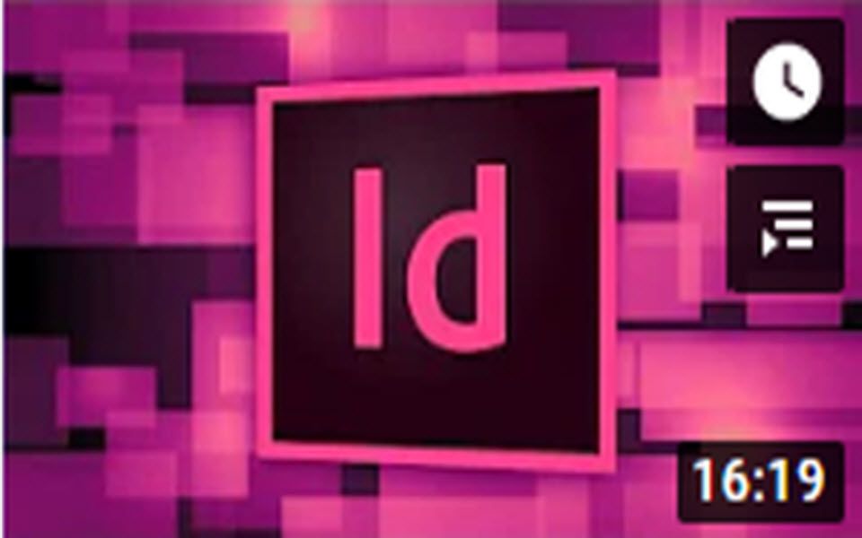 Adobe InDesign CC 初学者教程 (1)(英文)中英双语字幕