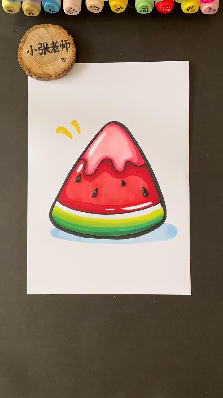 #儿童画 每晚八点一起画画吧@抖音小助手