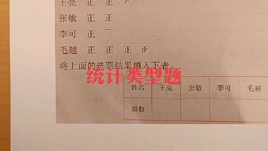 数学二年级统计类型题 #每天学习一点点 #小学数学 #数学思维