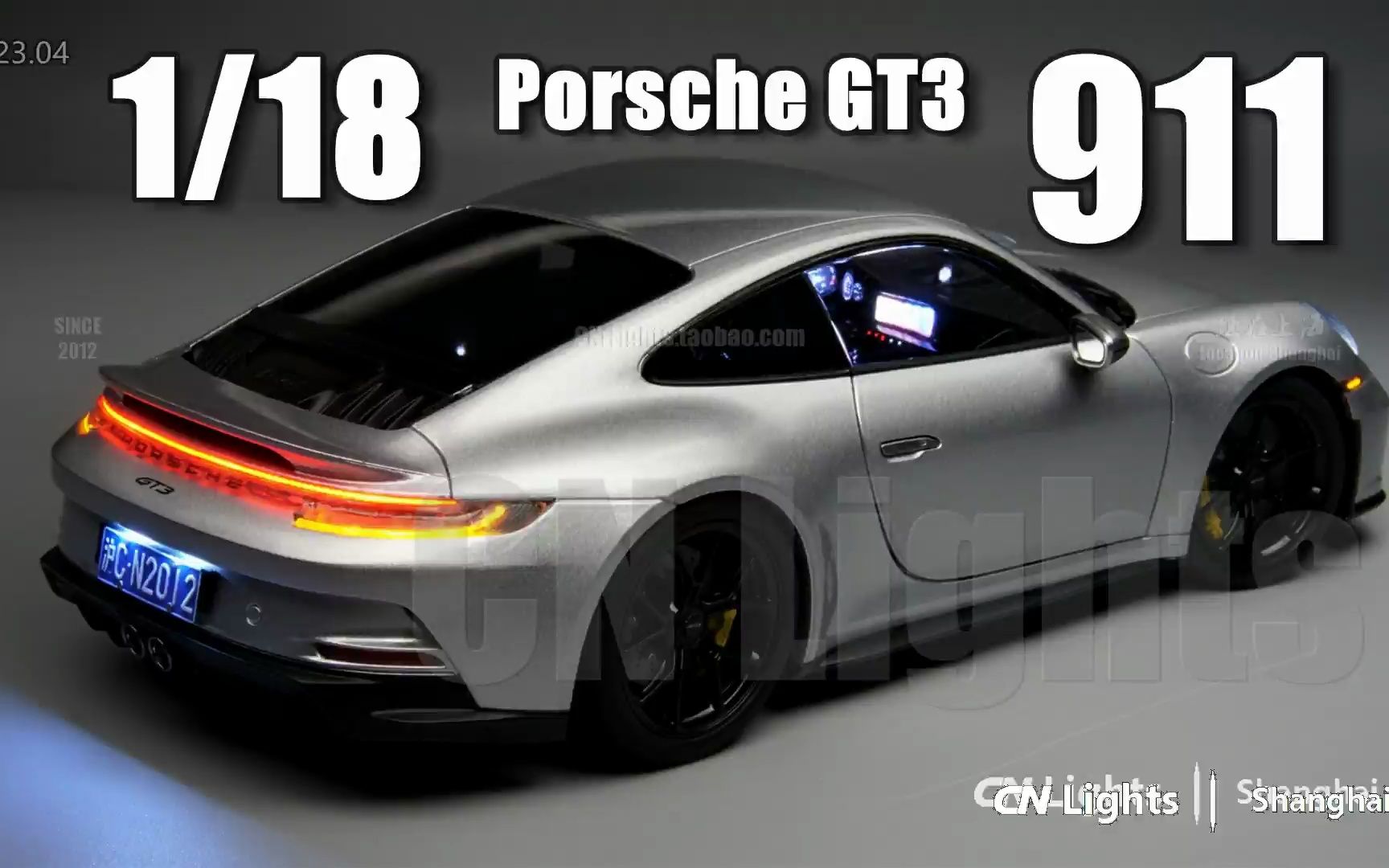 【CN Lights】保时捷 911 992 GT3 1/18 汽车模型车灯改装 模拟车辆...