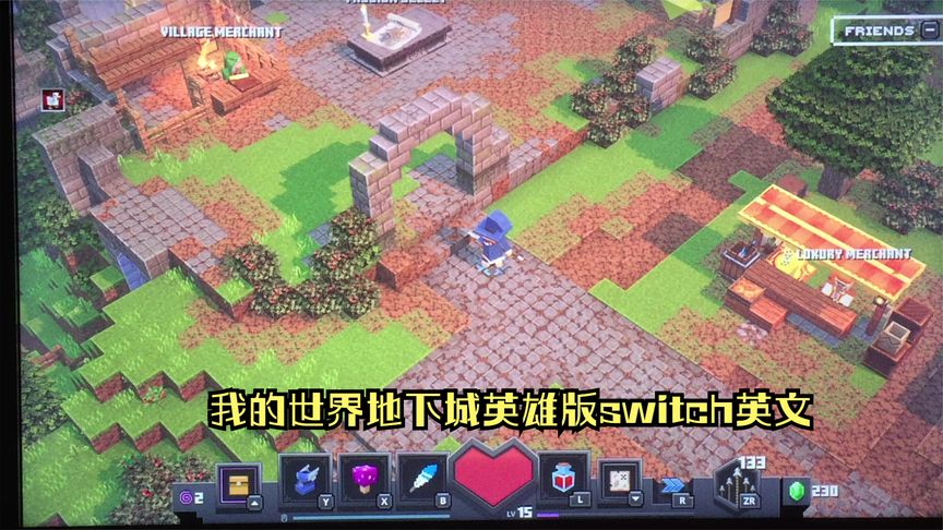 我的世界地下城switch试玩灾厄来袭英雄出世拯救世界英文版