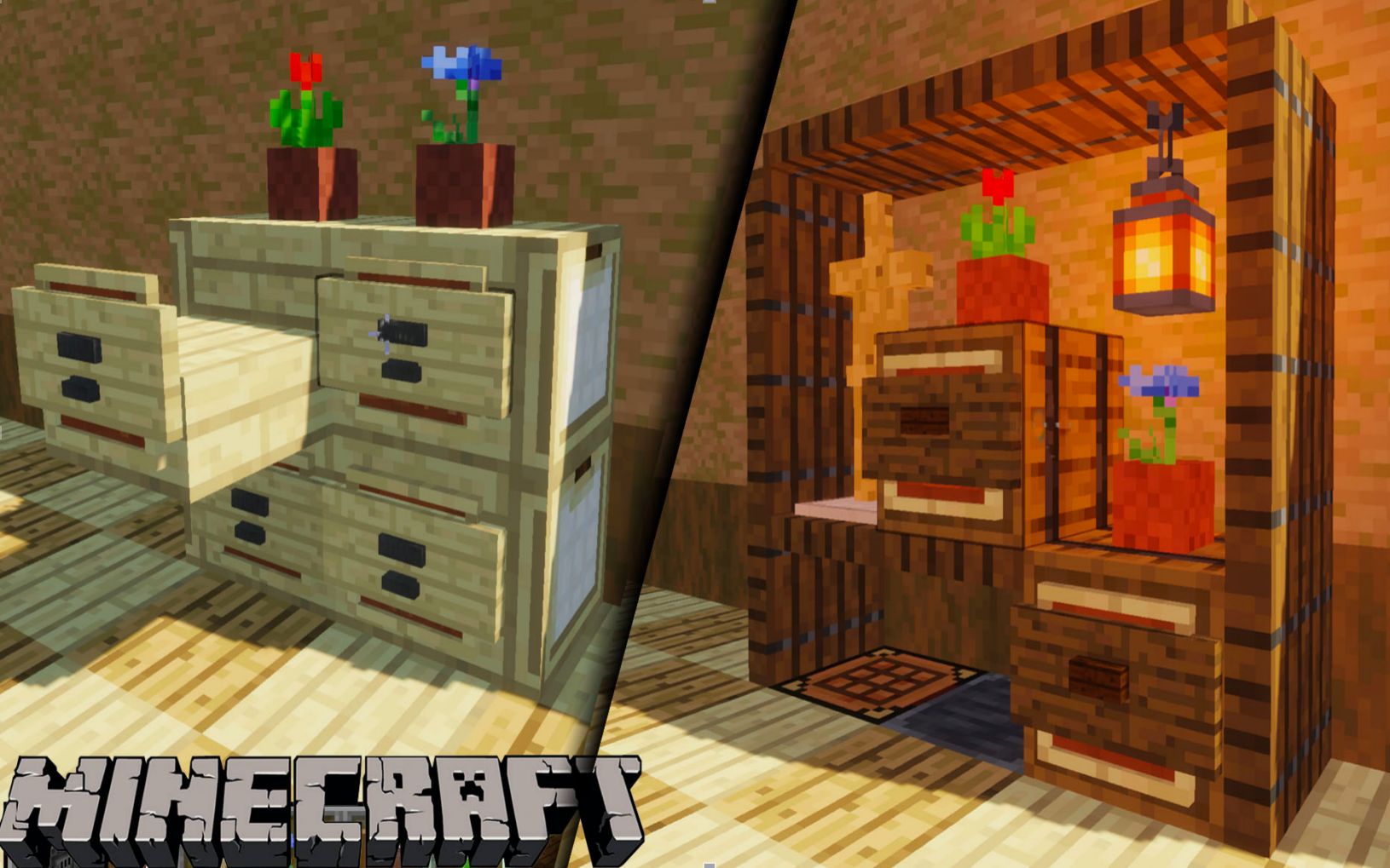 MC(简单易学)制作属于你的 梳 妆 台 +衣 柜