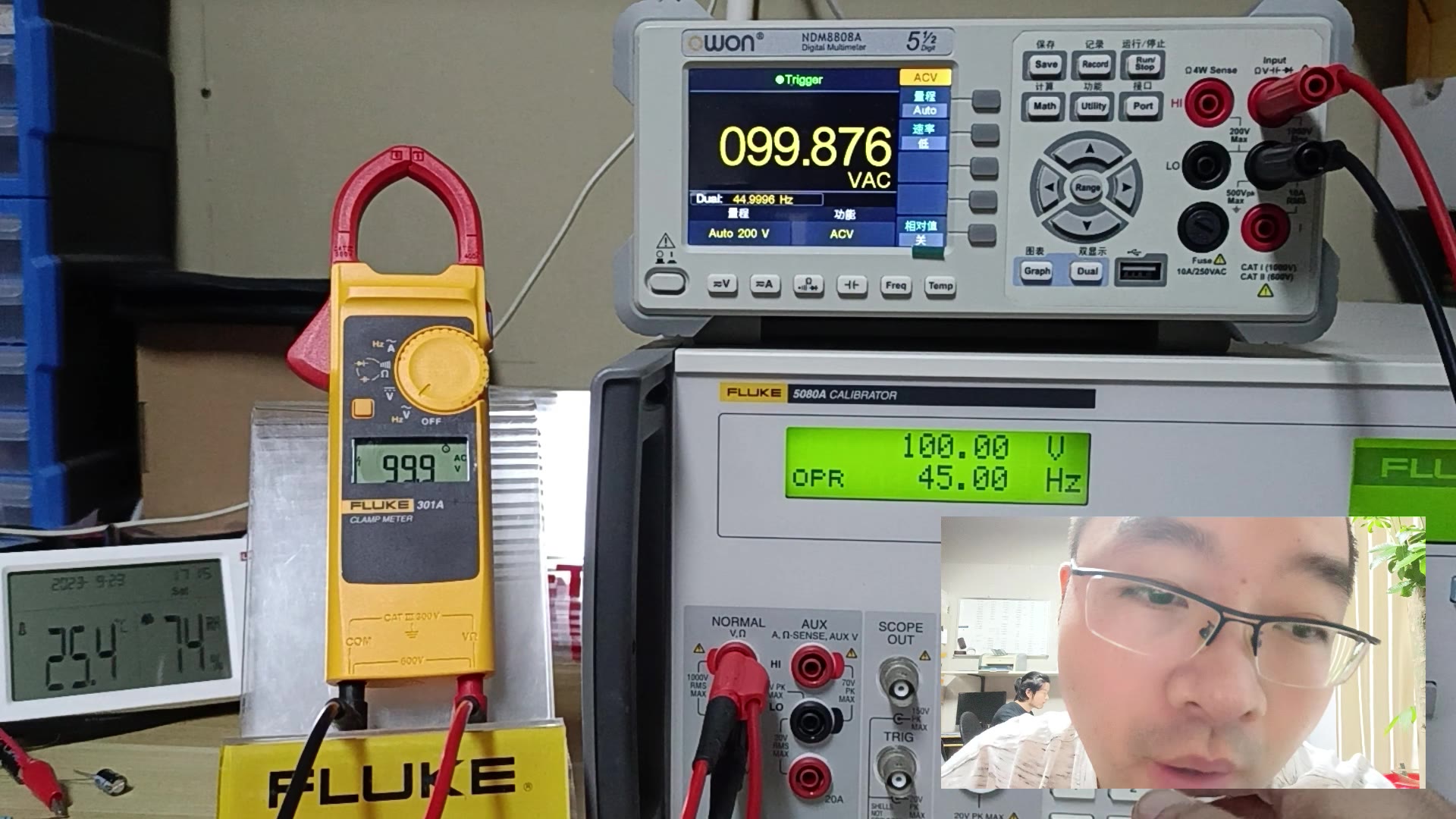 FLUKE福禄克301A+交流钳形表电压,电阻检测