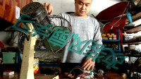 牛人,电动车电机改装在风扇上,马力十足