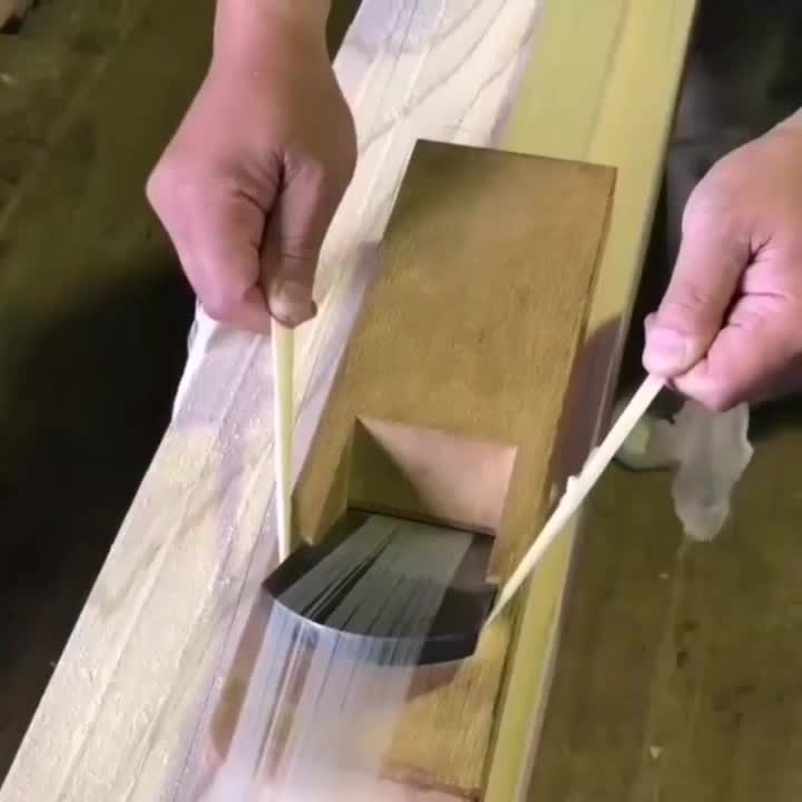 #木工 #学木工 #跟著視頻學木工 #不燃你想怎样 島國使用刨用拉刨,...