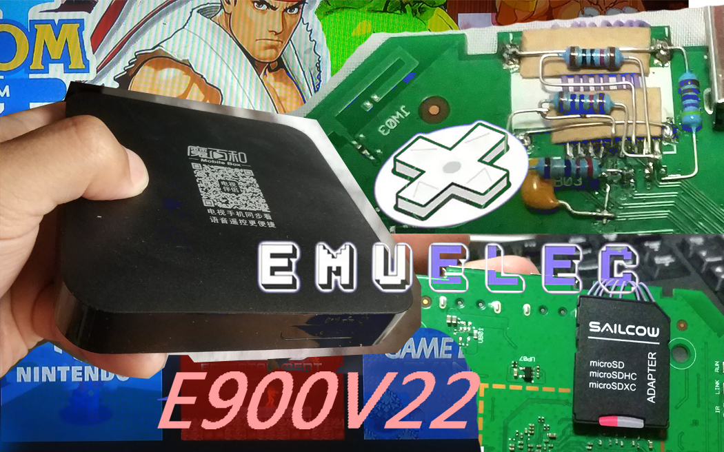 用SD卡套给创维E900V22游戏盒子加装内置TF卡 载入游戏比U盘快多了